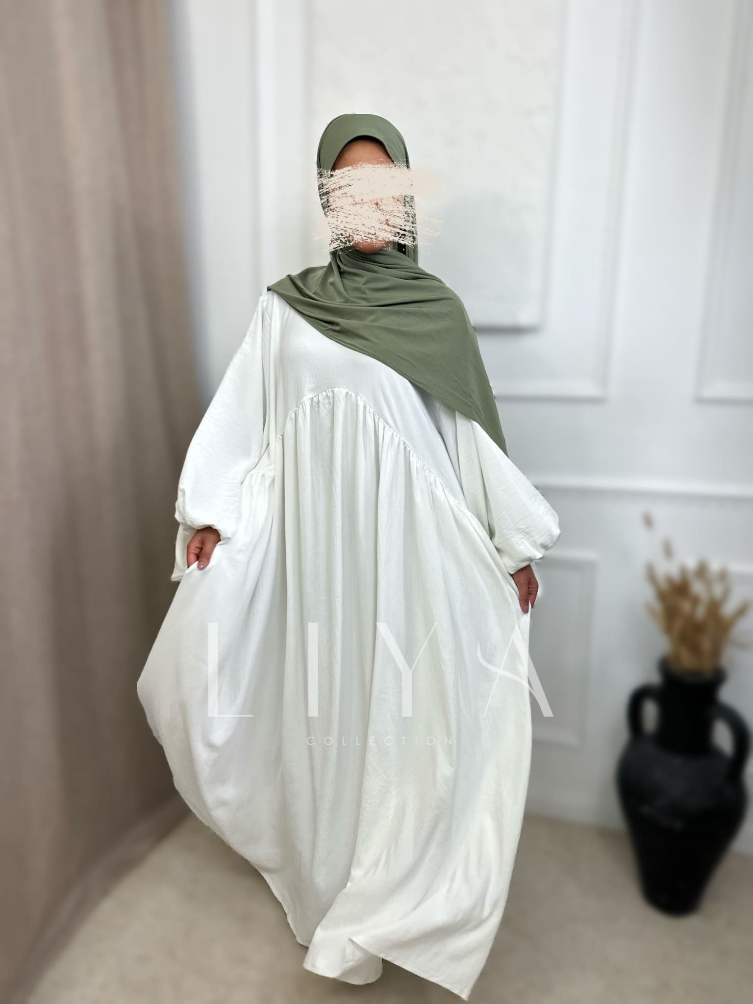 Abaya « Aliya » Jazz ~ Réversible / Plusieurs coloris au choix - Liya ...